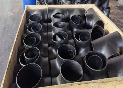 China AUTHENTIC A420 WPL6 Carbon Steel Tee Forged Butt Welded Reducing Tee 50mm 100mm for sale
