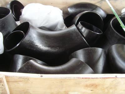 Cina 8" 1.5d 90 il nero di Wpb del gomito dell'acciaio A234 di grado che dipinge l'accessorio per tubi saldato in vendita