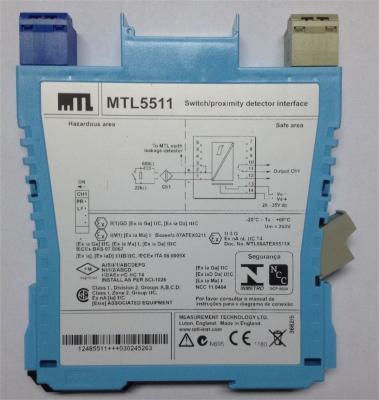 China MTL5511 NAMUR Proximity Detector Interface 24V 25mA for sale