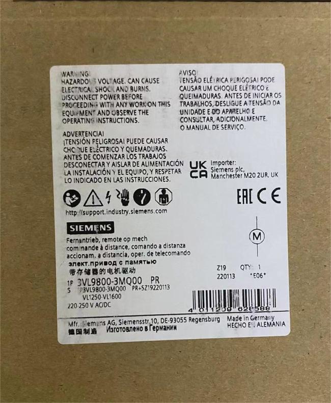 Simatic PLC 3VL9800-3MQ00 product image