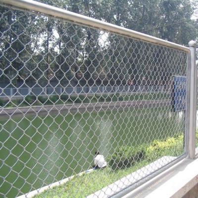 Chine 3.0 4.0 5.0mm Woven Alloy Galfan Galvanized Alloy Wire Chain Link Fence à vendre