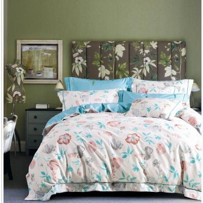 Cina Insieme reversibile della copertura del piumino stampato cotone comodo del fiore 100% in vendita
