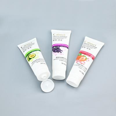China Customized Cosmetics Packaging White Matte Empty Plastic Soft Squeeze Tubes for Lotion and Cream 100% Sugarcane Material for sale