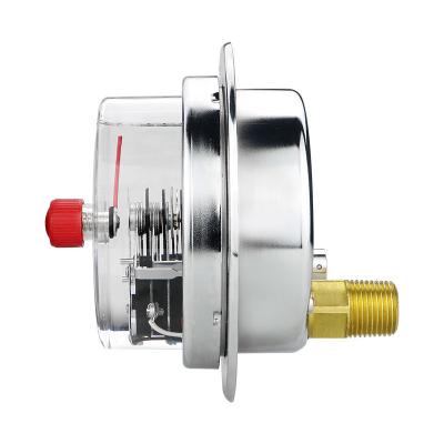중국 산업용 100mm 기름으로 가득 차 있는 자기 전기 접촉 압력 측정기 판매용