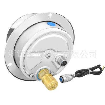 중국 산업용 100mm 기름으로 가득 차 있는 자기 전기 접촉 압력 측정기 판매용