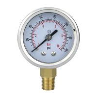 Quality Stainless Steel Hydraulic Pressure Gauge Manometer for Air and CO2 Pressure Measurement for sale