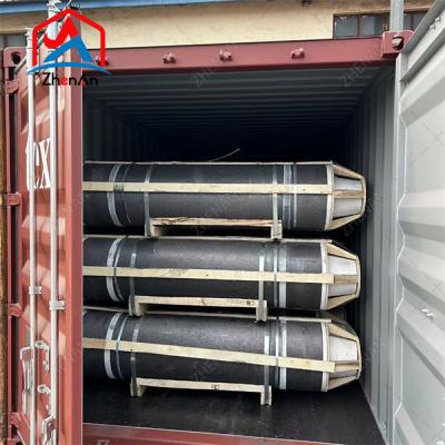 Chine 100-750 mm électrodes de graphite UHP HP RP électrode de graphite pour fourneau Eaf Lf à vendre