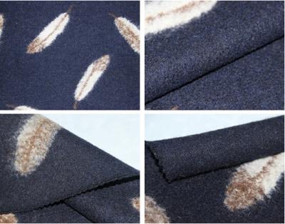 Cina Tessuto molle della lana del jacquard dello sciocco della piuma per collezione invernale in vendita