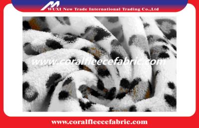 Cina Tessuto di corallo del vello del poliestere del modello del leopardo per gli indumenti, gli abiti sportivi e le scarpe in vendita