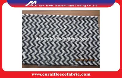 Cina Bello tessuto del jacquard della lana di progettazione dell'ondulazione con colore in bianco e nero in vendita