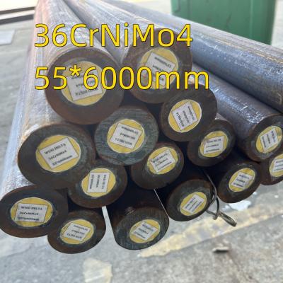 중국 DIN 1.6511 스틸 둥근 막대 55 mm Dia 36CrNiMo4 / 뜨거운 롤 블랙 표면 판매용