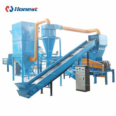 China Air Conditioner Case Recycling Equipment Steel Scrap Crusher with Magnetic Separator for sale