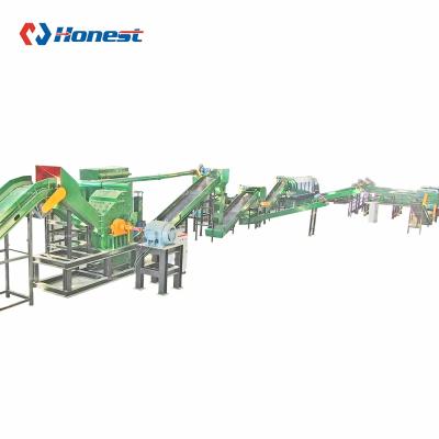 China High-efficiency Scrap Metal Sorting Crushing Equipment Scrap Steel Tailings Crushing and Separation Line for sale