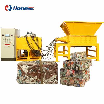 China Scrap Metal Recycling Shredder Hydraulic Type Scrap Car Body Shell Aluminum Cans Refrigerator Double Shaft Shredder Machine for sale
