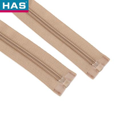 China Lightweight Nylon Zipper With Separating Slider Shoes Production Time 10-15 Days for sale