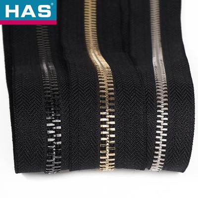 중국 자동 잠금 슬라이더 금속 지퍼 2 차원 오픈 엔드 지퍼 블랙 강 판매용