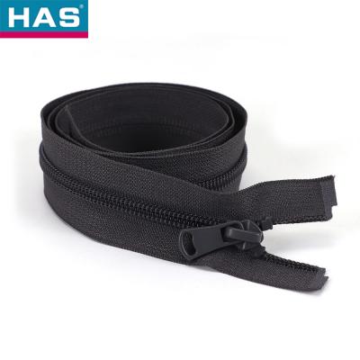 China Durable Nylon Zipper With Custom Coil and Open-end For Jacket for sale