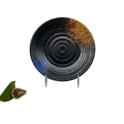 Cina Graffio dell'insieme di cena della melammina di Matte Japanese Melamine Dinnerware Black anti in vendita