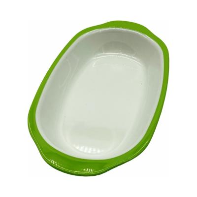 Cina Ingrosso Varietà Dimensioni Bianco Melamina Cena Piatti profondi Piatto nordico con manico in vendita
