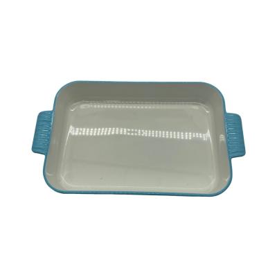 Cina Melamine Casserole Dish With Lid Food Grade Covered Rectangle Casserole Dish With Handles MMC Bowls With Lid in vendita