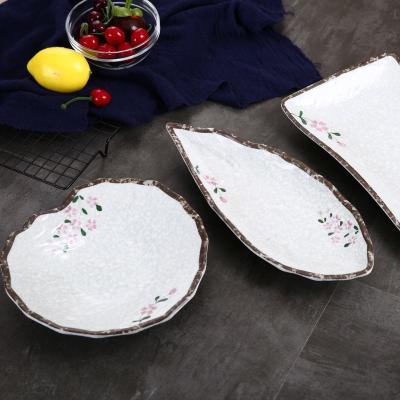 Китай Rectangular Melamine Dinner Plates Withstand Temperature -20C 120C for BBQ Occasion продается