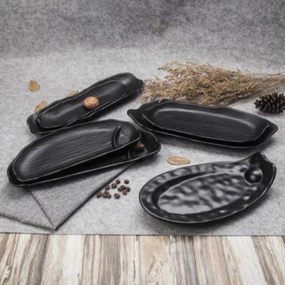 Cina Customizable Camping Melamine Plates Oval - Suitable for Outdoors in vendita