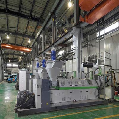 China Lvdao High Efficiency PP PE Film Woven Bags Waste Plastic HDPE LDPE Bag Recycling Pelletizing Making Granules Machine for sale