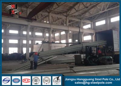 China Pulver-überzogene Oberflächenelektrische leistung Pole für Fernleitungs-Projekt zu verkaufen