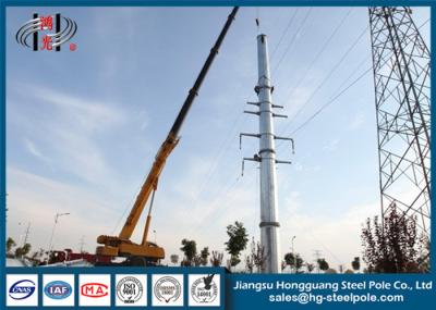 中国 110KV多角形のポーランド人、電力配分ラインのための電流を通された鋼鉄ポーランド人 販売のため