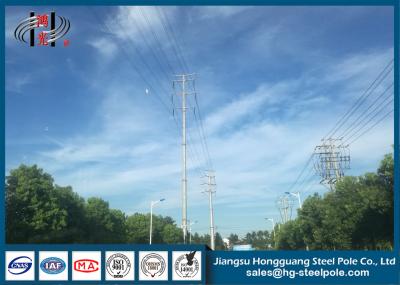 China Uso de transmisión anti de poder de la galvanización de la inmersión caliente de poste de la corriente eléctrica del corrosivo 220KV en venta