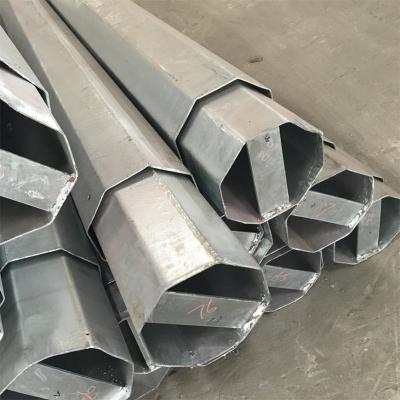 China Pulver-überzogene Oberflächenelektrische leistung Pole für Fernleitungs-Projekt zu verkaufen