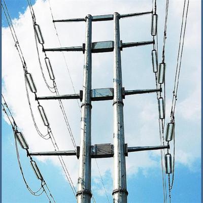 China Poder de acero conectado reborde postes para uso general eléctricos para la línea de la distribución de poder en venta