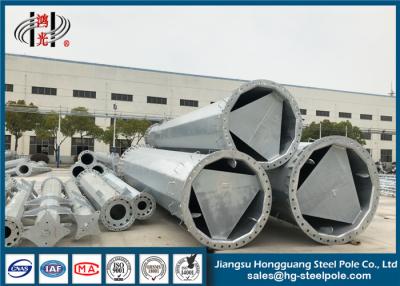 China Heiß - Bad galvanisierte elektrische Leistung Pole, Getriebe-Gebrauchsstrommast zu verkaufen