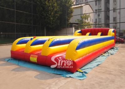 China Commerciële Opblaasbare Spelen 3 die Stegen Bungee voor Openlucht Interactieve Sporten in werking wordt gesteld Te koop
