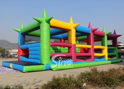China De openluchtcursus van de volwassenen opblaasbare 5K hindernis met het schieten van ballen voor de activiteiten van sportengebeurtenissen N Te koop