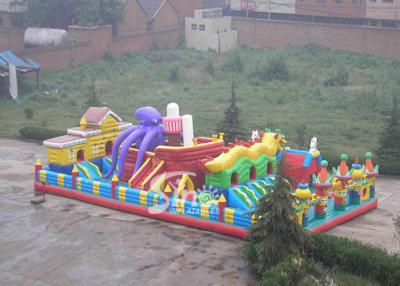 Cina parco di divertimenti gonfiabile gigante dei bambini della città del polipo di 20x10m reso della tela cerata senza piombo del PVC dalla Cina factroy in vendita