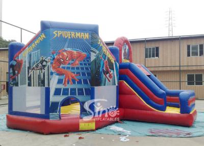 中国 Sino Inflatablesからの売出価格のためのスライドが付いている6x5mの子供のスパイダーマンの膨脹可能な跳躍の城 販売のため