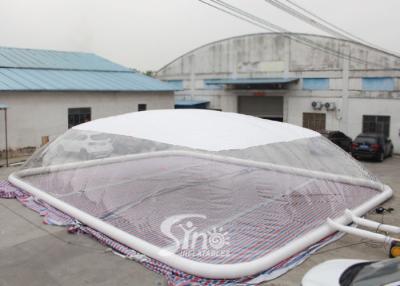 China Van de het Zwembaddekking van de douanegrootte Opblaasbare de Koepeltent met Waterbuis voor Zwembadgebruik Te koop