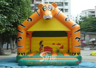 中国 美しい爆発は子供の膨脹可能な弾力がある城の楽しみのための膨脹可能なトラの跳躍の城をからかいます 販売のため