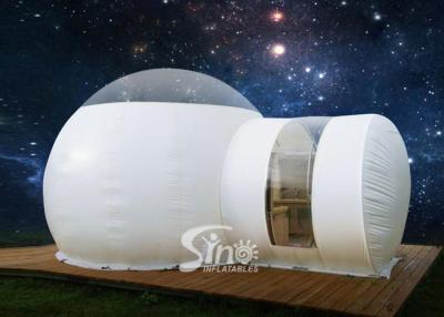 China Barraca de acampamento inflável da bolha do recurso superior 5m claro exterior com túnel da cápsula da armação de aço para Glamping à venda