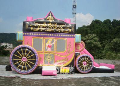中国 第 1 クラス ポリ塩化ビニールの防水シートから成っている Carriage Bounce House With 子供党王女のスライド 販売のため