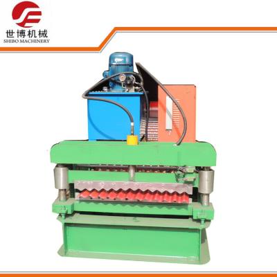 Cina Macchina rivestita del rullo della lamiera sottile dell'ondulazione dell'acqua dello zinco con 16 rulli di file in vendita