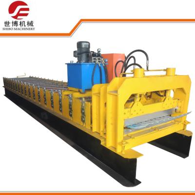 China Rolo trapezoidalmente cinzento da folha que forma a máquina com encurvamento da máquina moldando da imprensa à venda
