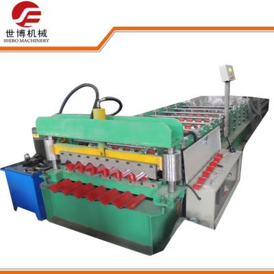 Cina Colori il rotolo ondulato rivestito dello strato che forma la macchina, rotolo del tetto del metallo precedente in vendita