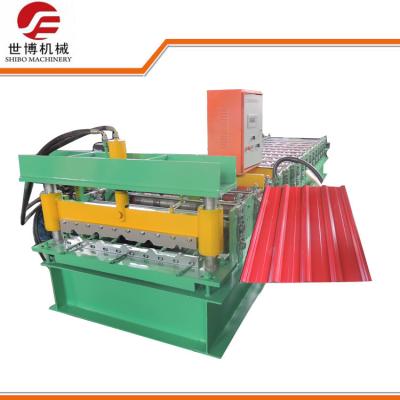 China Hohe Geschwindigkeit 18m/minimales Deckungs-Blatt, das Maschine mit hydraulischer Schneidemaschine herstellt zu verkaufen