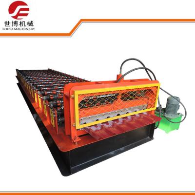 China Trapezoide Blatt-Rolle mit 380 V, die Maschine, Schritt-Fliesen-Rolle bildet Maschine bildet zu verkaufen