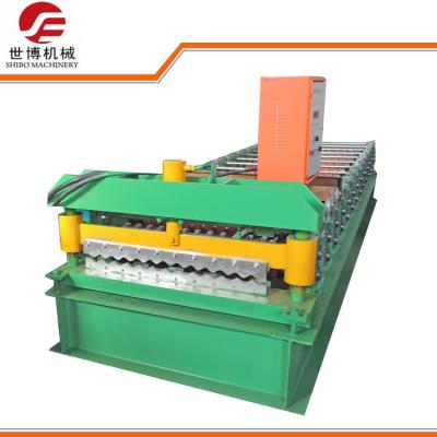 Cina Rotolo dello strato ondulato strato del ferro che forma macchina, macchina del pannello del tetto del metallo in vendita