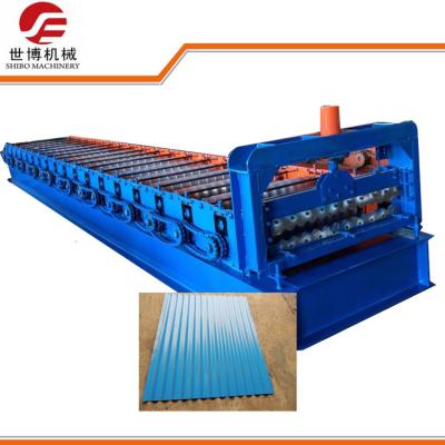 Cina rotolo dello strato ondulato 5.5kw che forma il tipo a macchina mattonelle delle onde di acqua di tetto ondulate galvanizzate del ferro che fanno attrezzatura in vendita