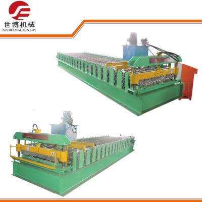 Cina Rotolo trapezoidale di alluminio dello strato che forma macchina per lo strato di spessore di 0,3 - 0,8 millimetri in vendita