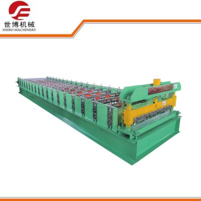 China Doppelrippe walzen die Formung von Maschinen, die galvanisierte Stahlrolle kalt, die Maschine bildet zu verkaufen